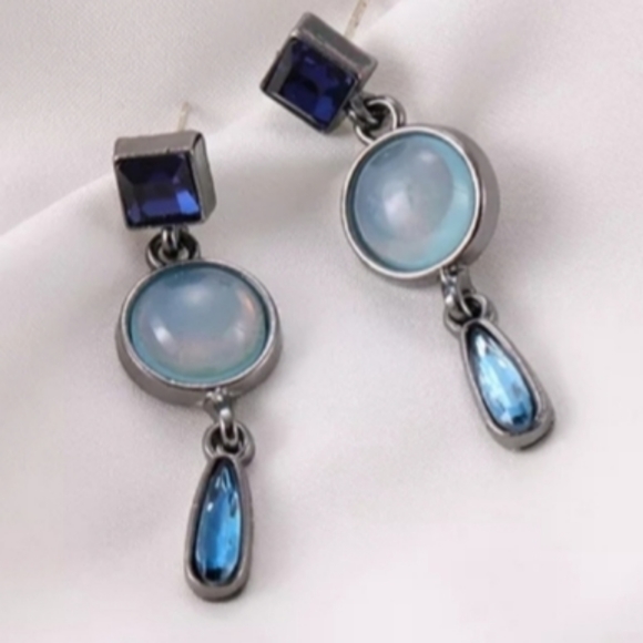 Jewelry | Stunning Geometrical Shape Crystal Drop Earing | Poshmark